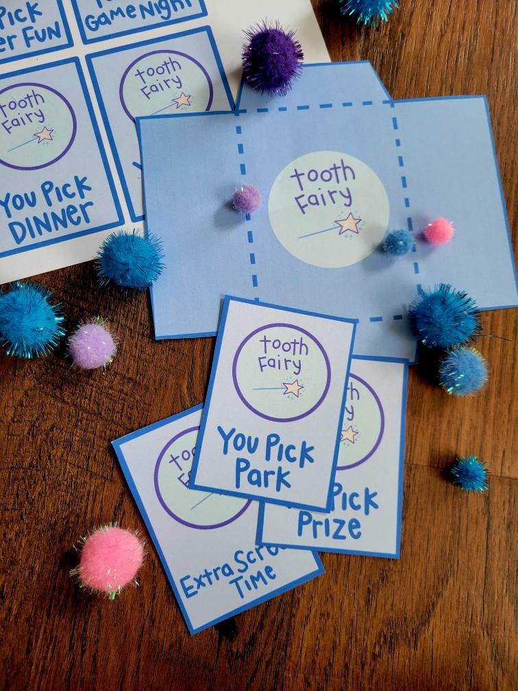 Tooth Fairy Printable Envelope for Under Pillow With BONUS Printable ...