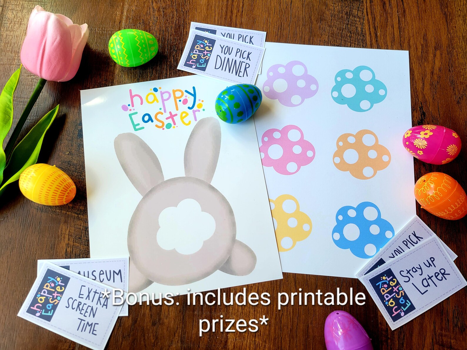 Printable Easter Pin the Tail on the Bunny Game With BONUS Printable ...