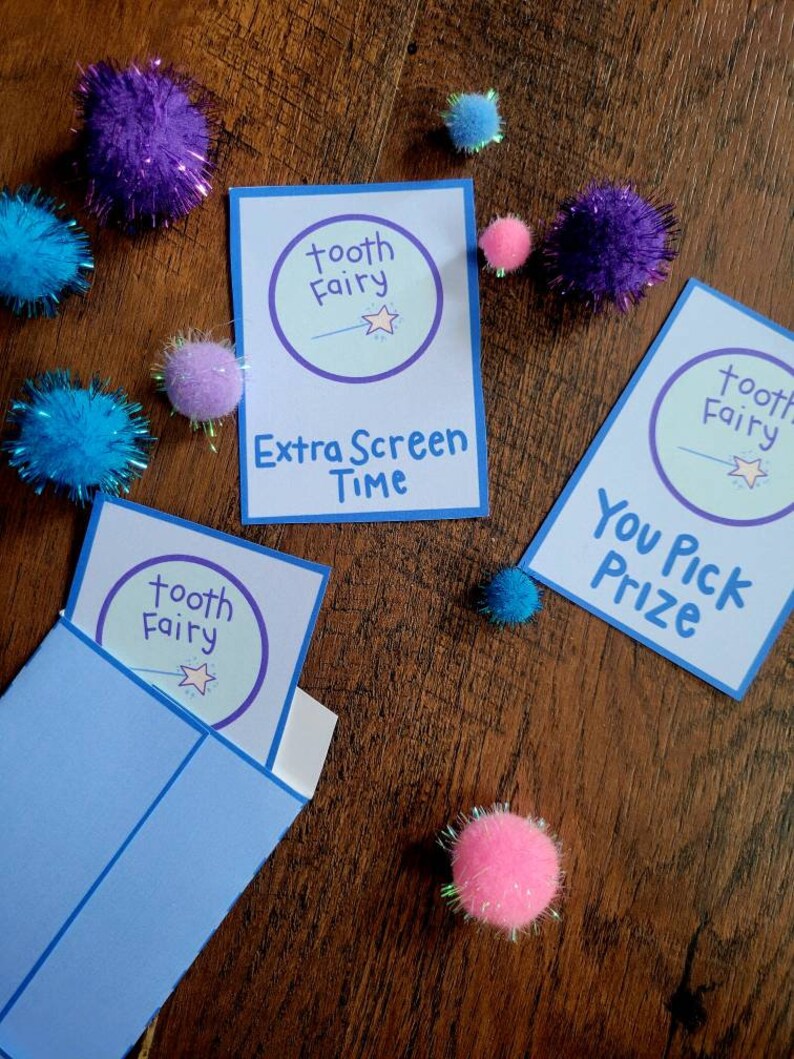 Tooth Fairy Printable Envelope for Under Pillow With BONUS Printable ...