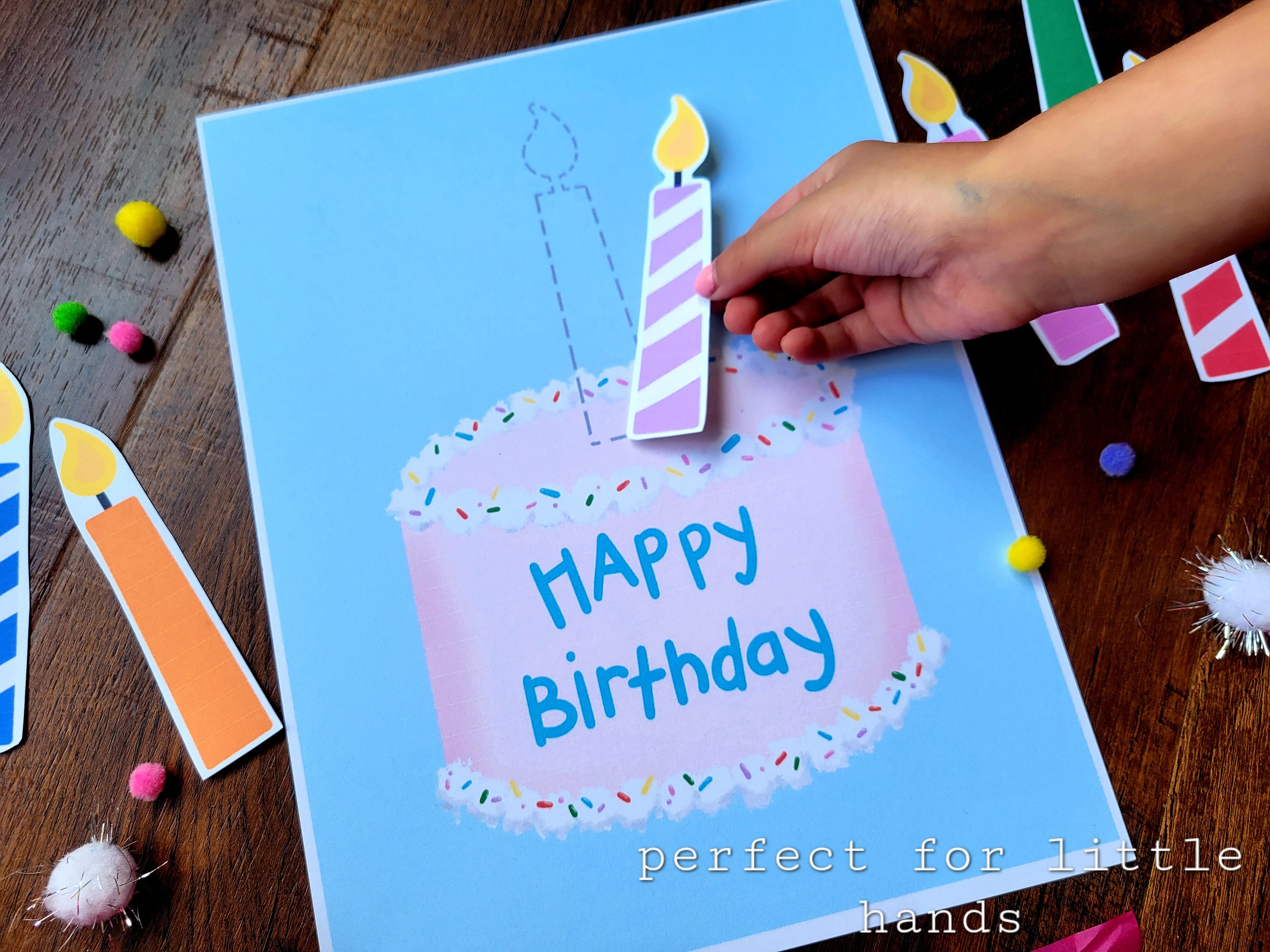 Printable Pin the Candle on the Cake - Etsy