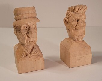 Bust Wood Carving | Etsy