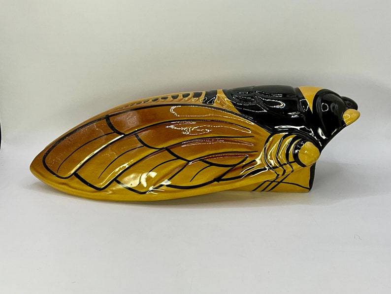 Stunning French Vintage Large Ceramic Cicada Planter Pot Wall Hanging ...