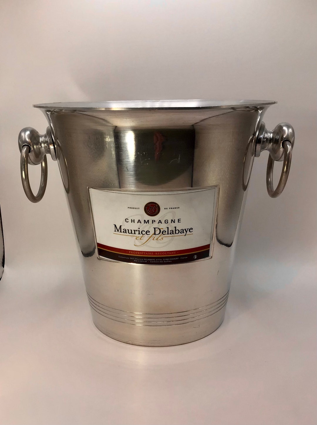 French Vintage Champagne Maurice Delabaye Ice Bucket / Seau à Champagne ...