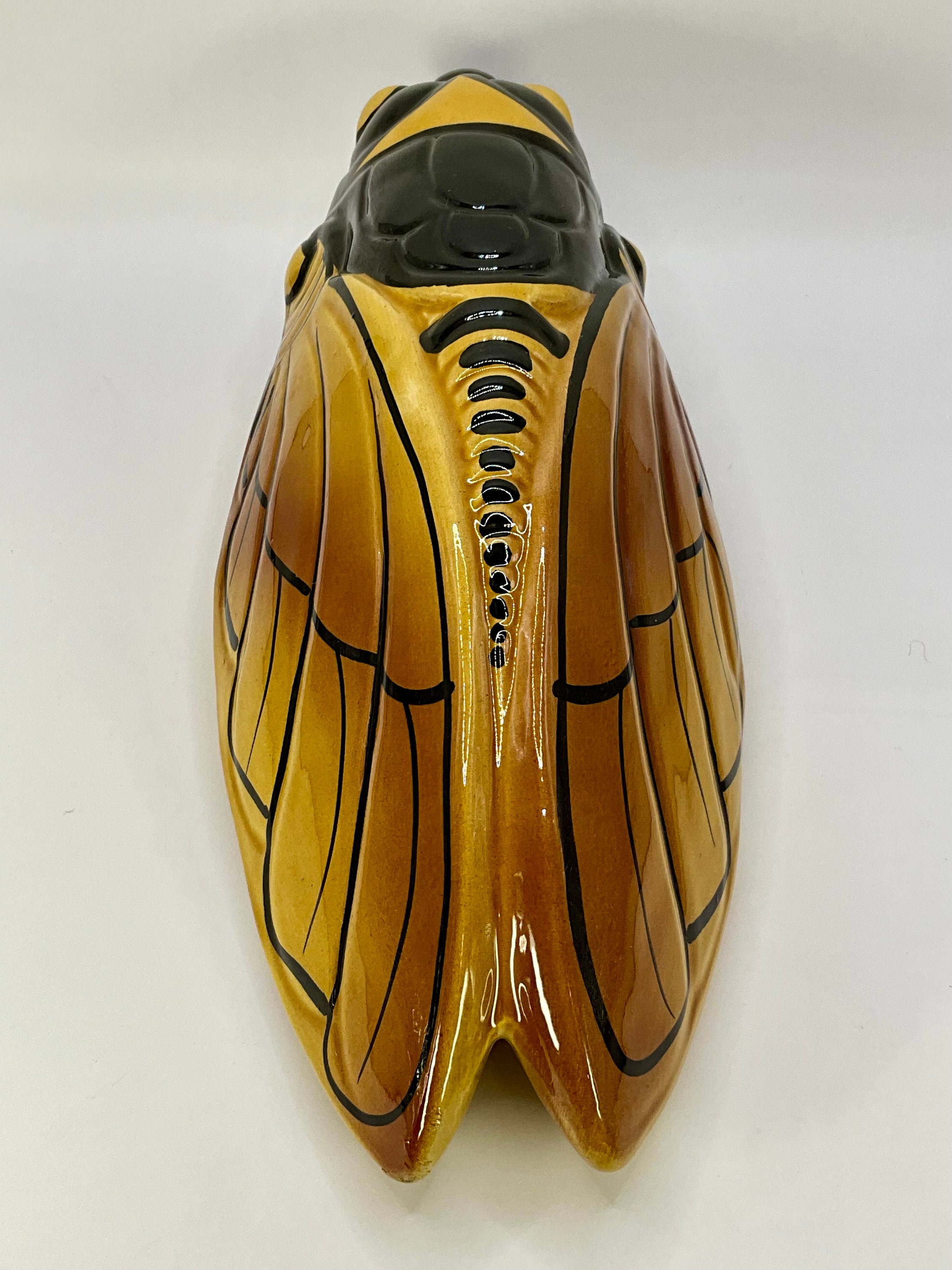 Stunning French Vintage Large Ceramic Cicada Planter Pot Wall Hanging ...