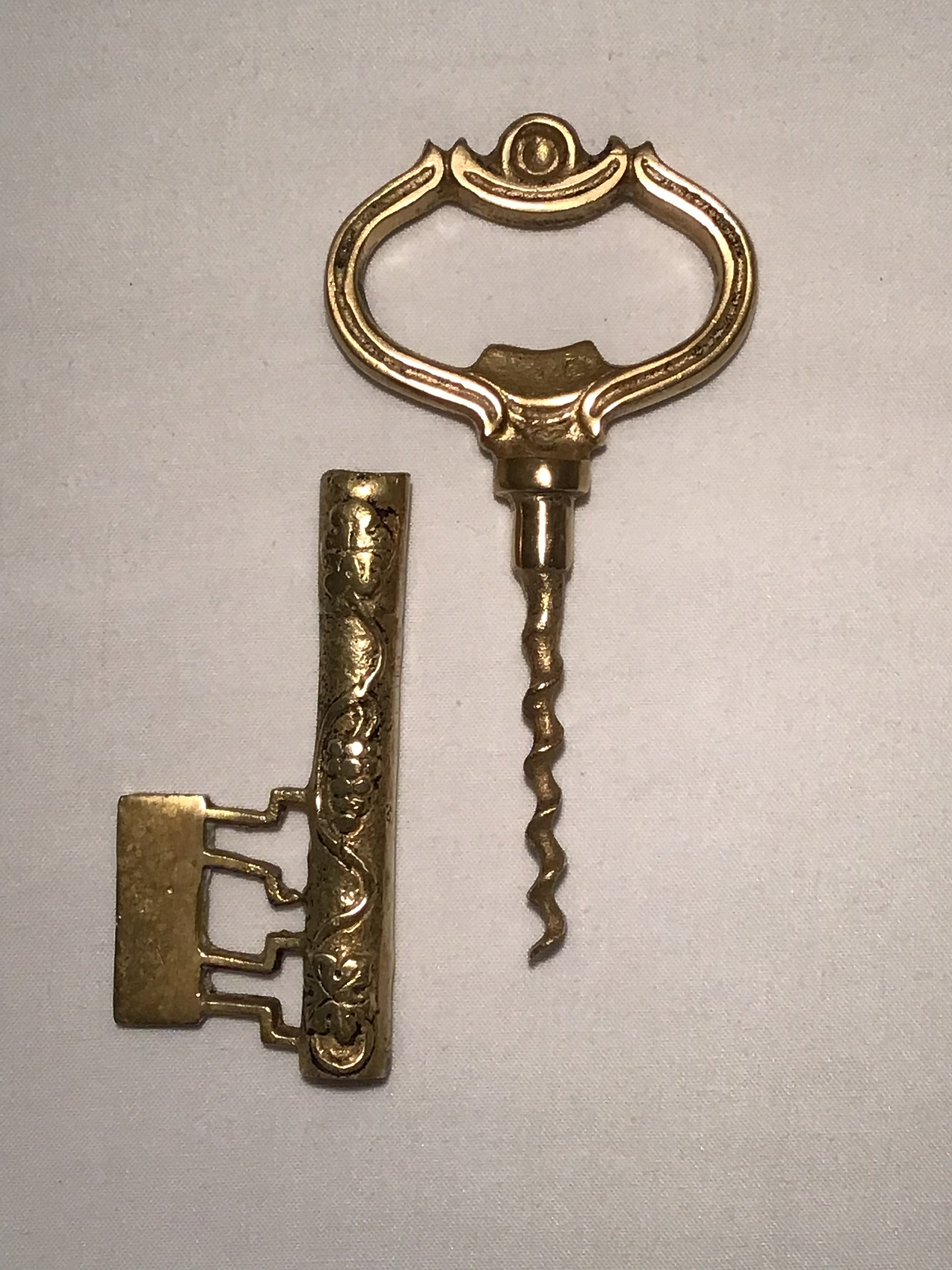 Stunning French Vintage Ornate Solid Brass Chateau Key Bottle Opener ...