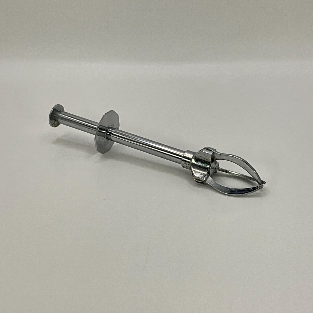 French Vintage Silver Coloured Metal Bar Cocktail Tongs / Ice Cube ...