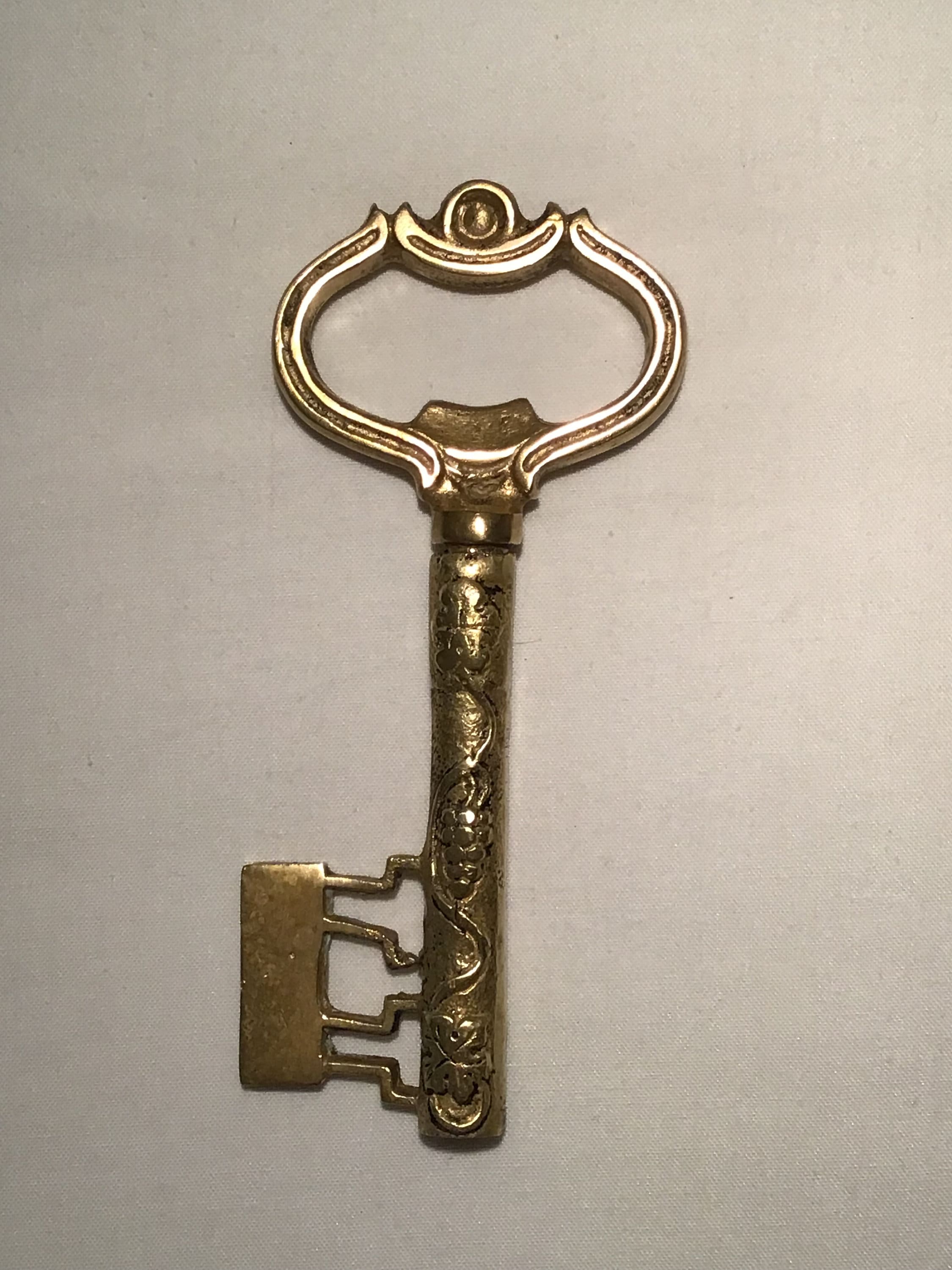 Stunning French Vintage Ornate Solid Brass Chateau Key Bottle Opener ...