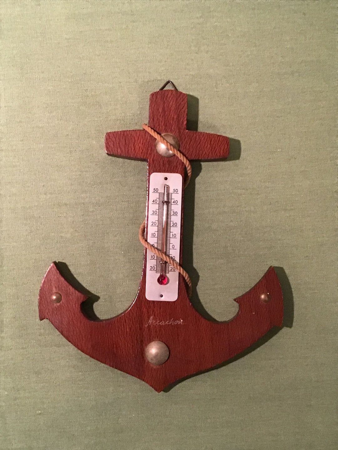 French Vintage Nautical Themed Wall Hanging Thermometer. - Etsy