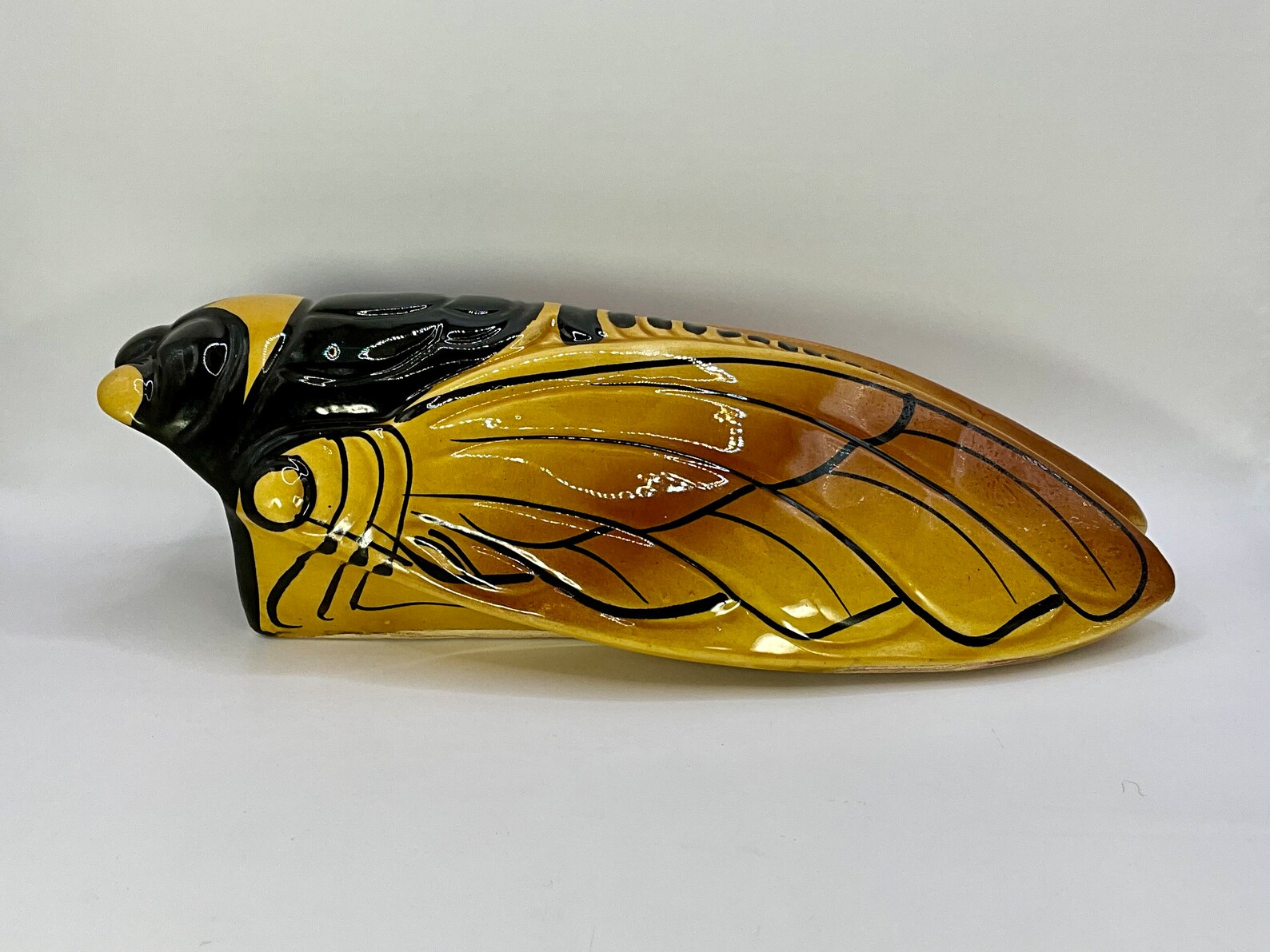 Stunning French Vintage Large Ceramic Cicada Planter Pot Wall Hanging ...