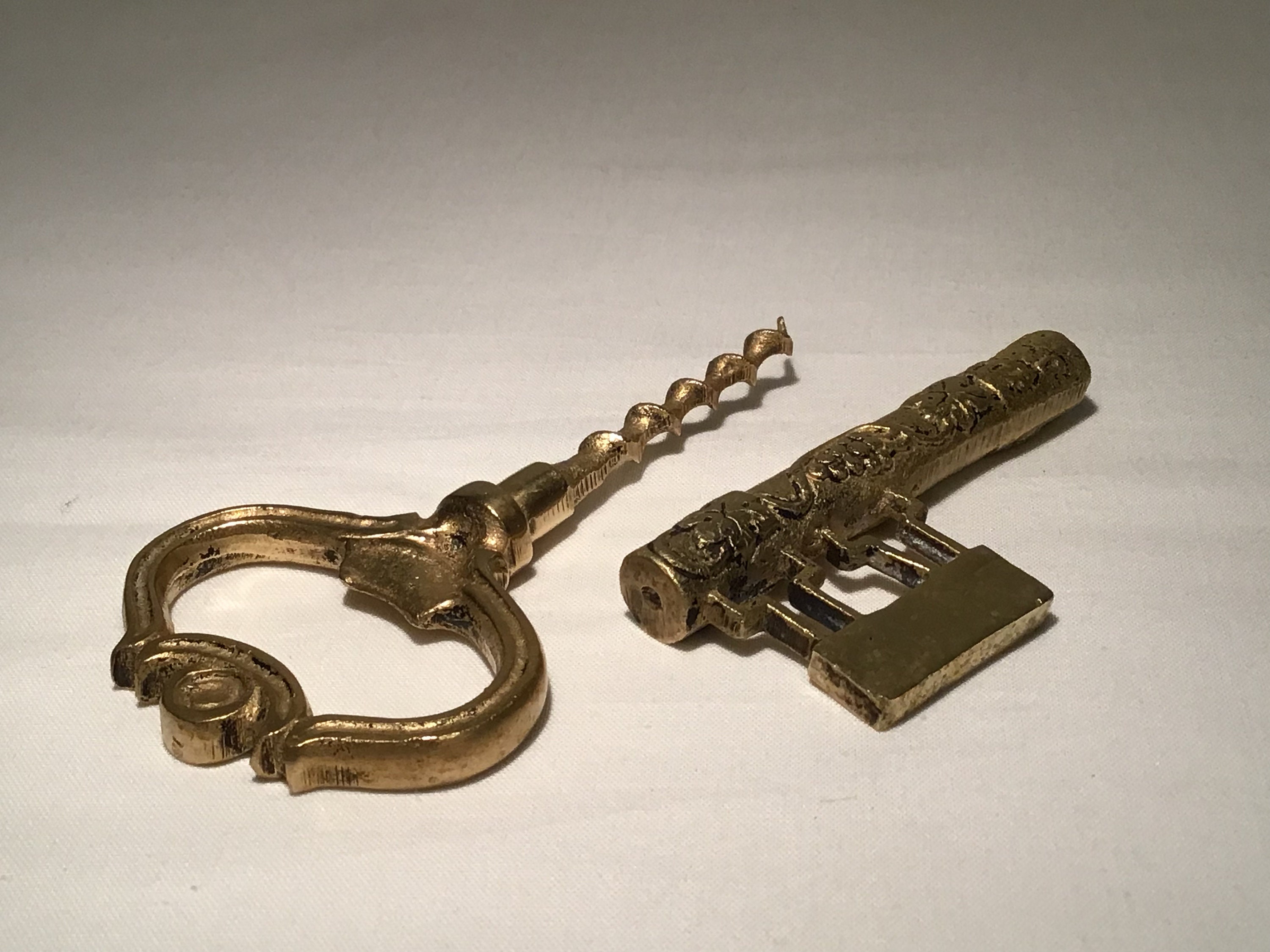 Stunning French Vintage Ornate Solid Brass Chateau Key Bottle Opener ...
