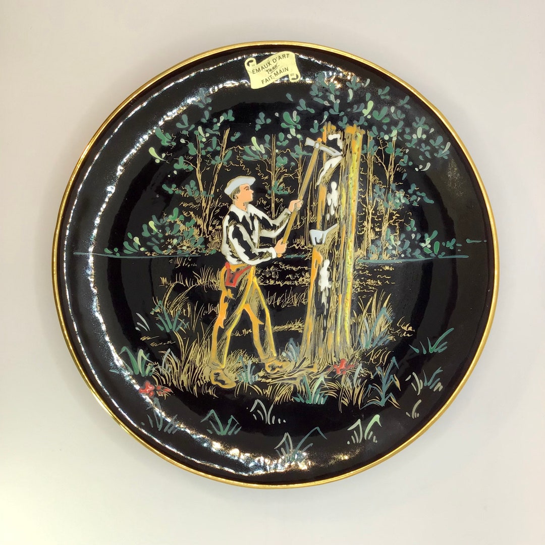 Stunning Collectable French Vintage Emaux Art Hand Made, Painted and ...