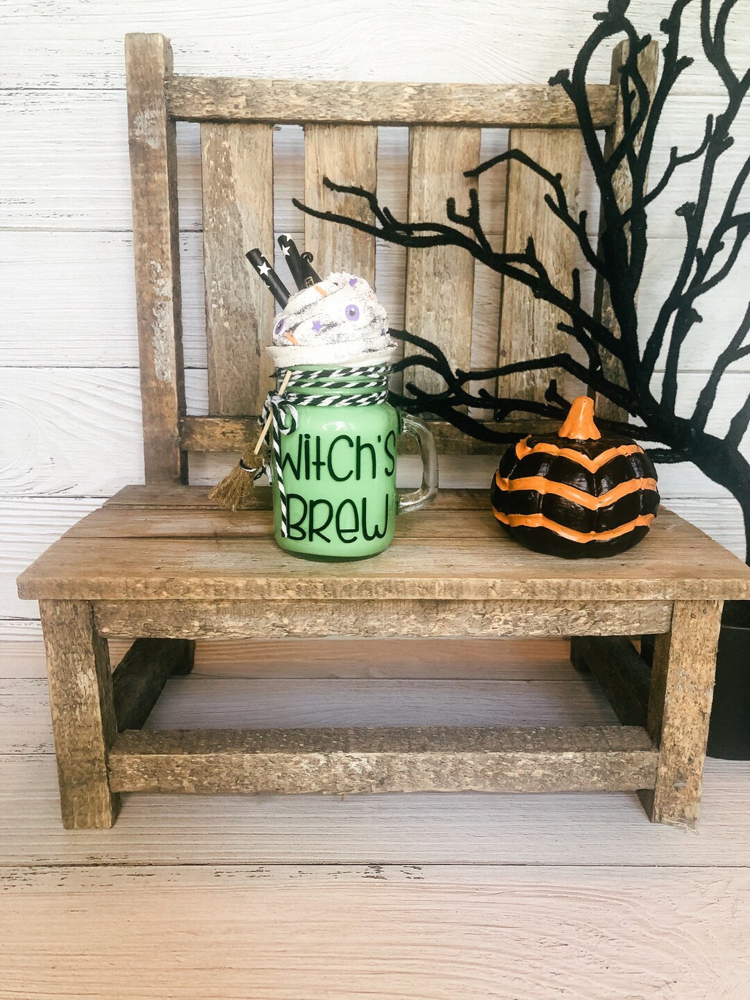 READY TO SHIP Witchs Brew Mini Halloween Faux Fake Latte - Etsy