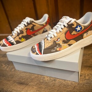 Custom Nike Af1 Sneakers Shark Teeth Bomber - Etsy