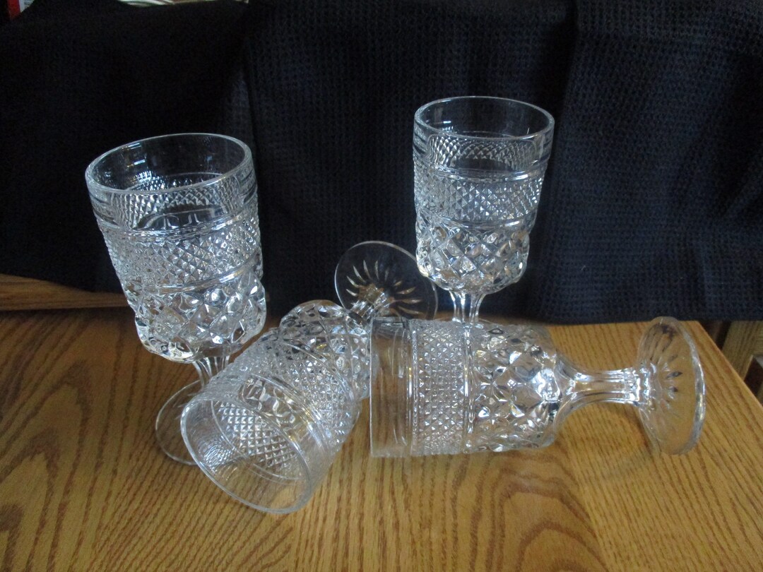 Vintage Anchor Hocking Wexford Pattern Tumbler Set of 4 - Etsy