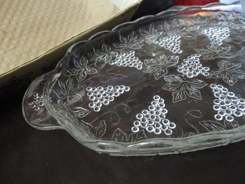Vintage 8-piece Glass Snack Set - Etsy