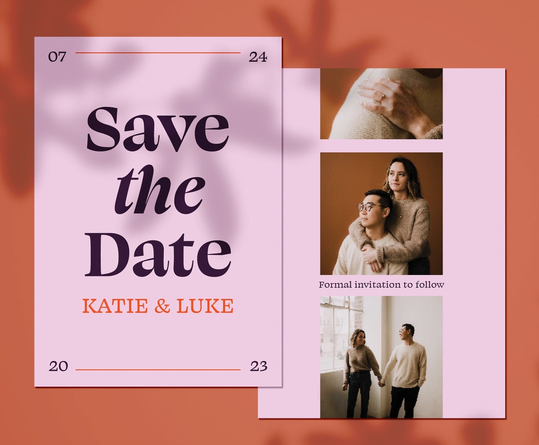 Modern Save the Date, Minimal Save the Date, Simple Save the Date, Save ...