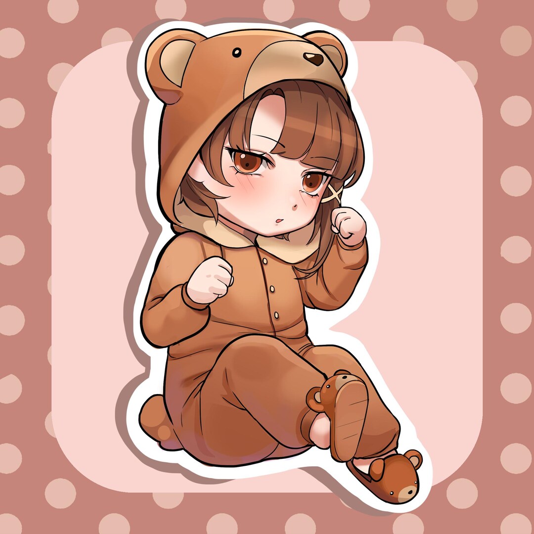 Serial Experiments Lain Bear Suit Cute Vinyl Sticker - Etsy