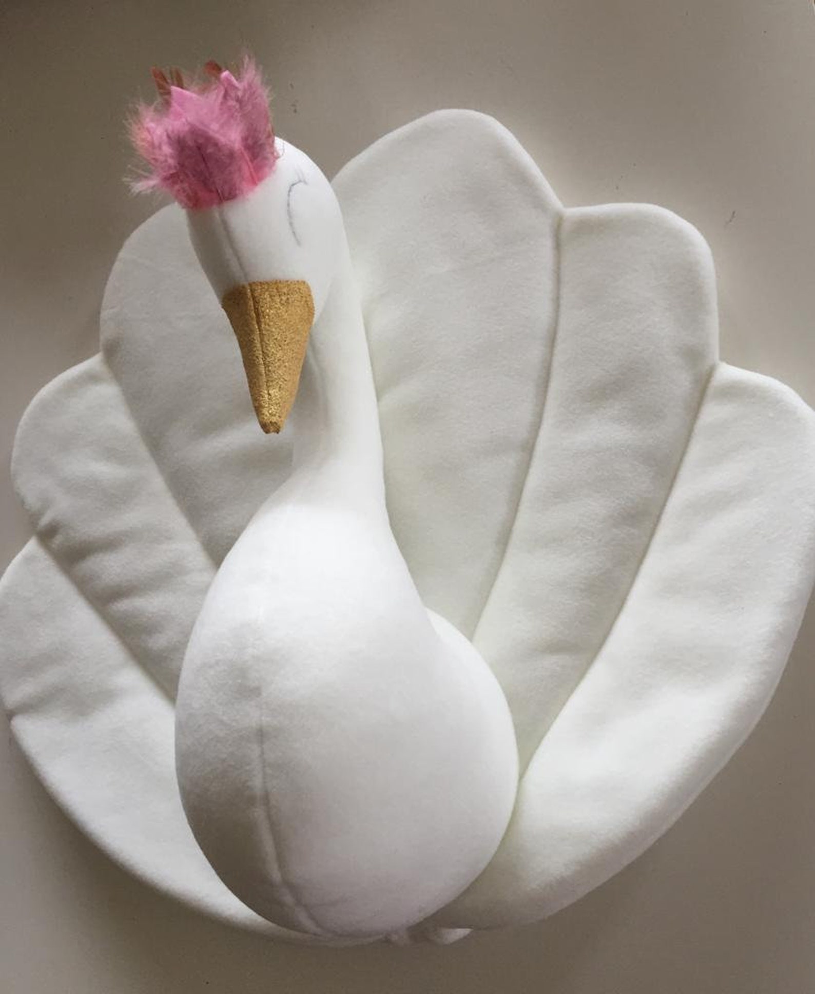 Clam Shell Swan Wall Decor for Baby Room Decor Animal Wall Art Nursery ...
