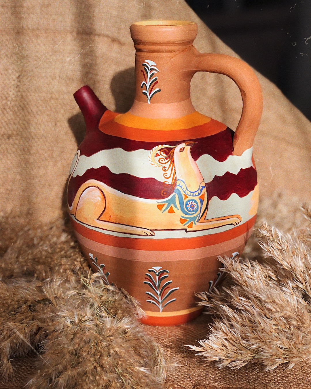 Unique Minoan Jug/vase, Pottery, Crete, Ancient Greek, Minos, Minotaur ...