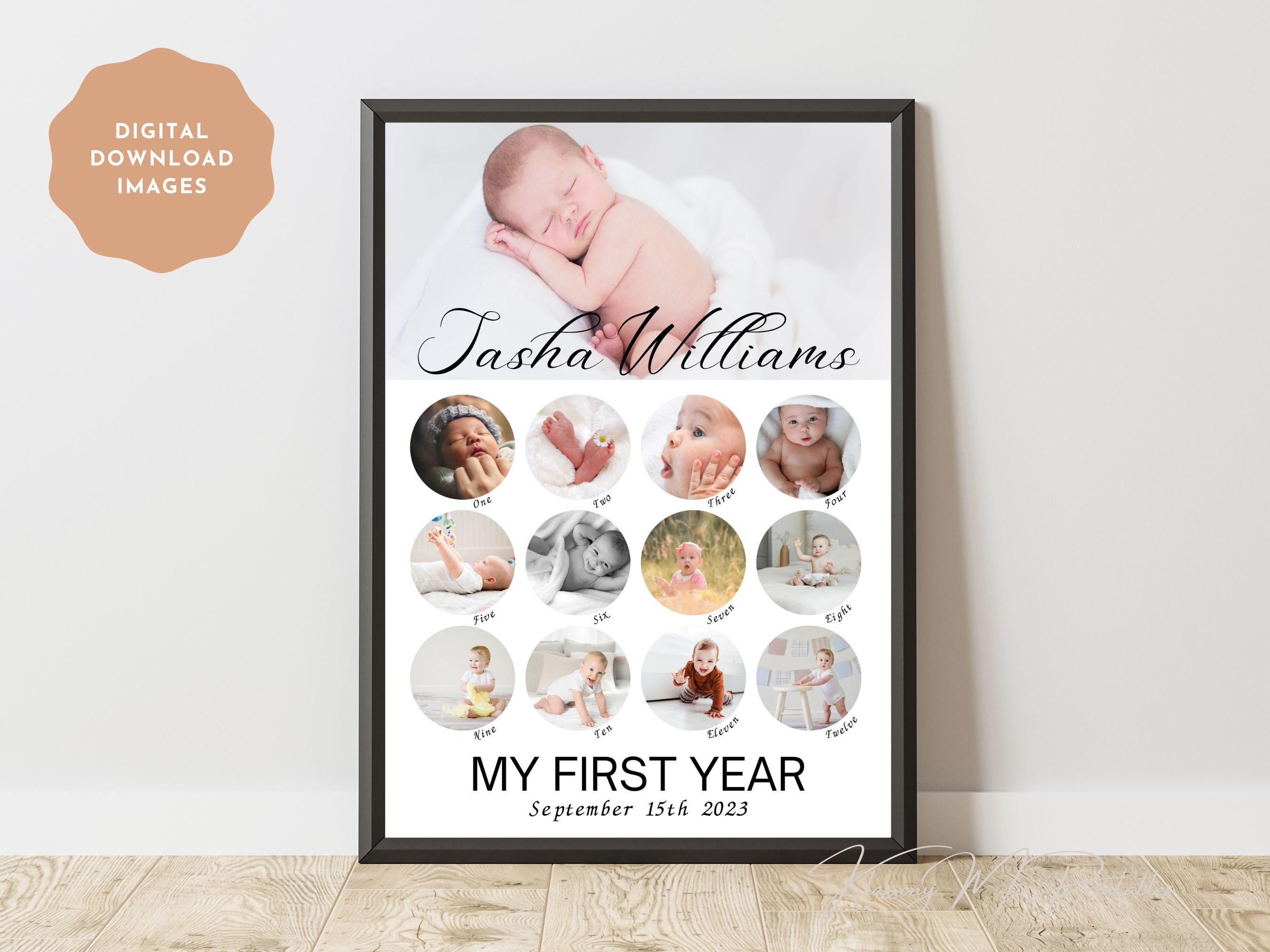 First Birthday Milestone Photo Gallery, Personalised Baby Photo ...