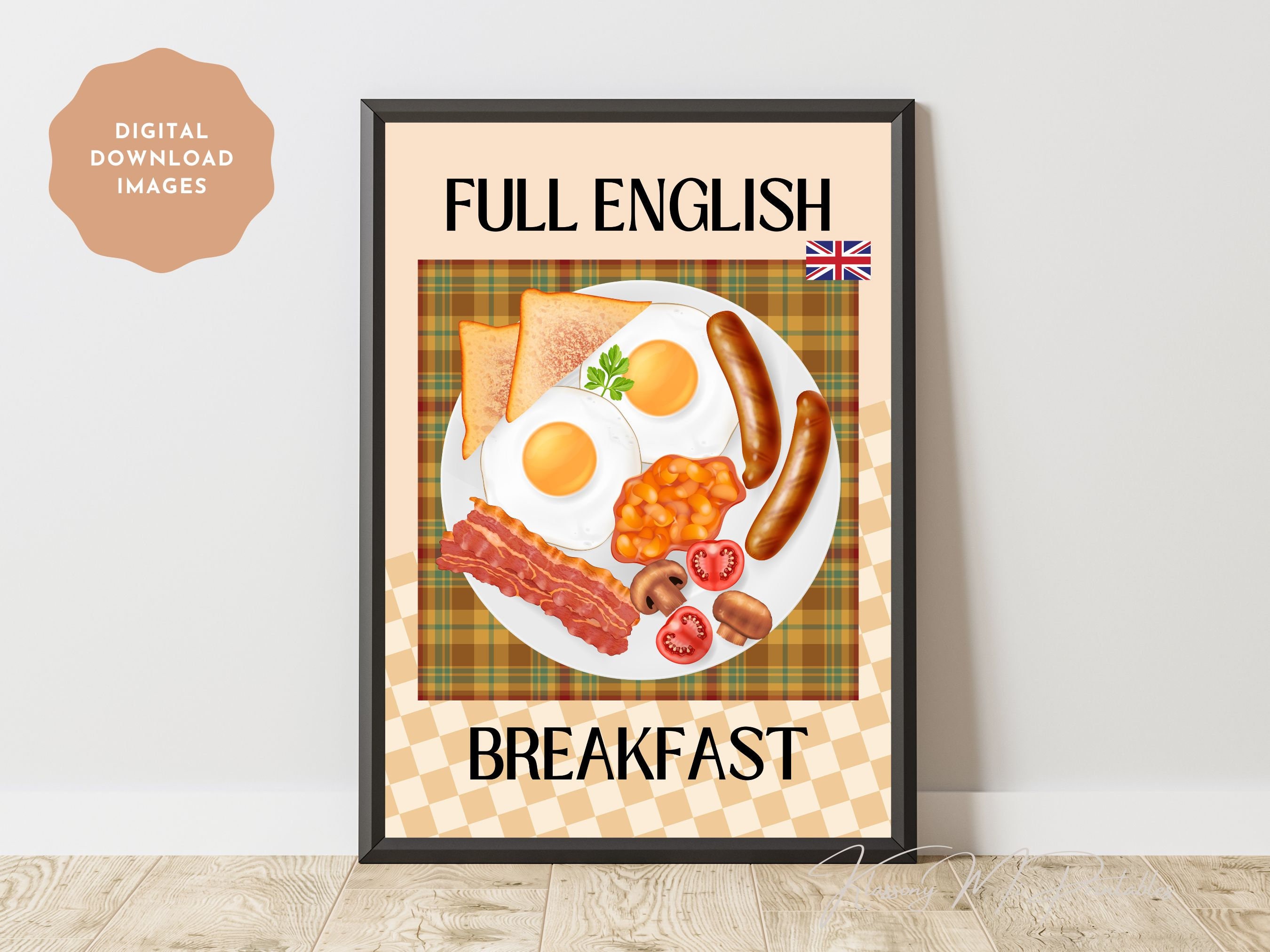 A Full English Breakfast Printable Wall Art to Fuel Your Mornings ...