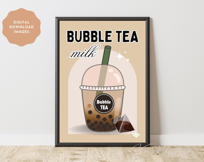 Bubble Tea Origami | Boba Tea Printable | Template Digital Download ...