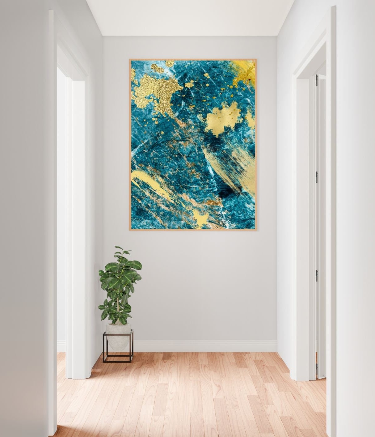 Blue Marble Printable Wall Art Set of 2 Marble Wall Decor - Etsy