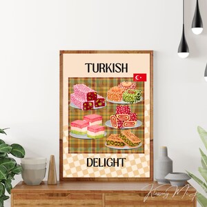 Turkish Delight Printable Wall Art, Turkish Culture Home Decor, Classic ...