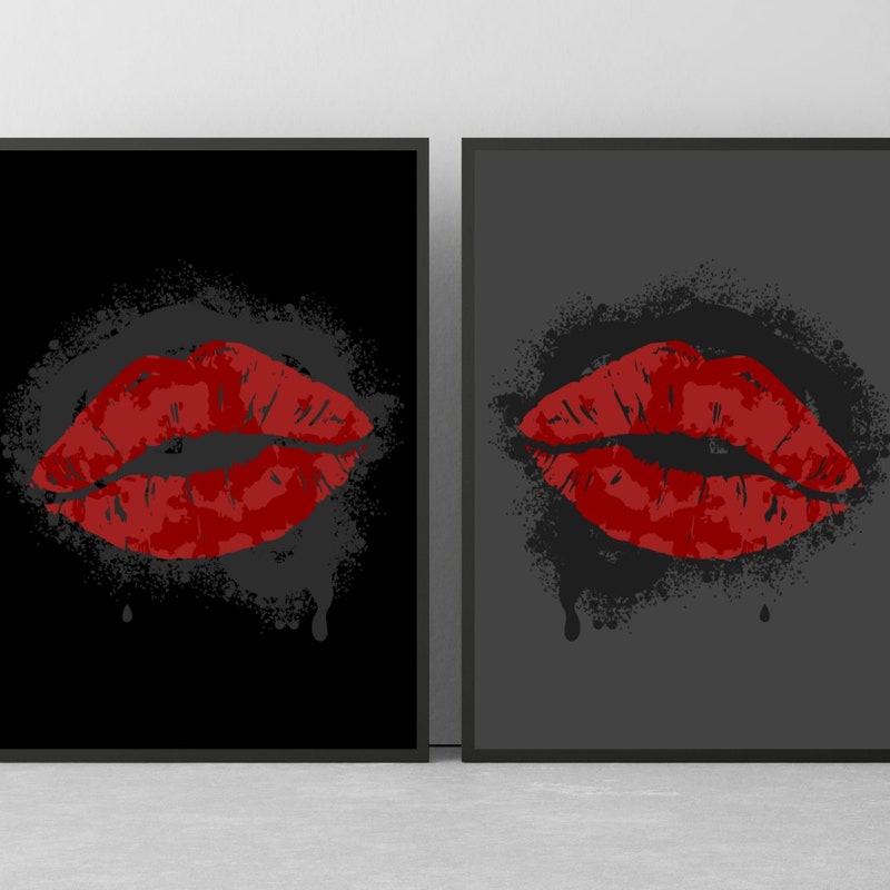 Lips Poster - Etsy