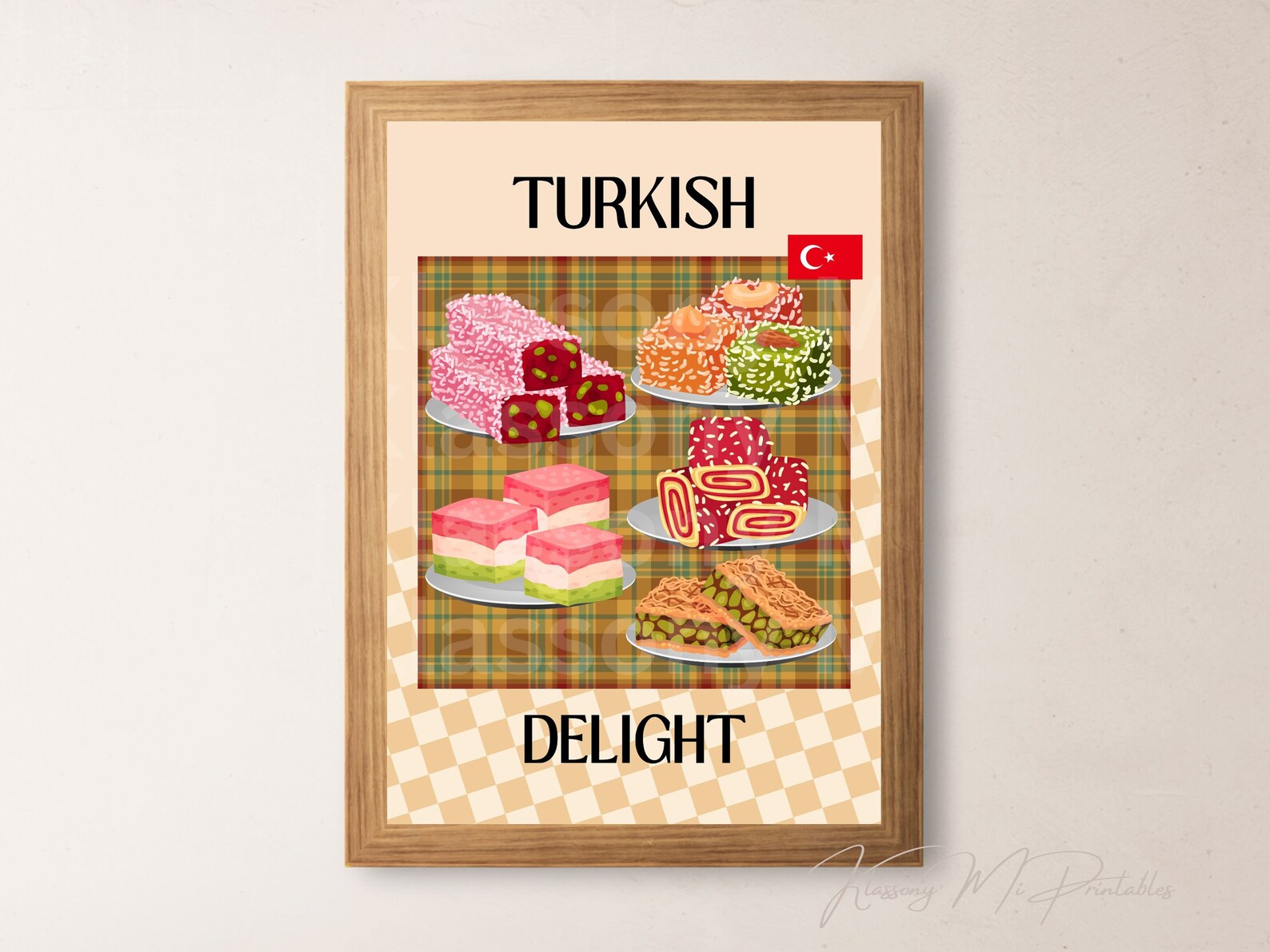 Turkish Delight Printable Wall Art, Turkish Culture Home Decor, Classic ...