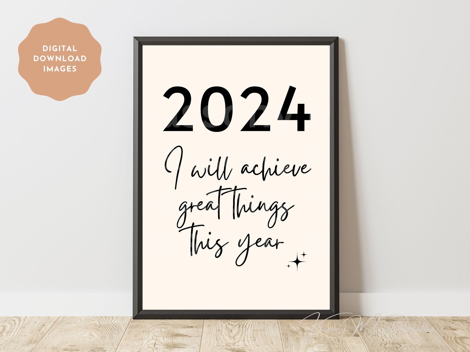 2024 I Will Achieve Great Things This Year Slogan Print, 2024 New Year ...