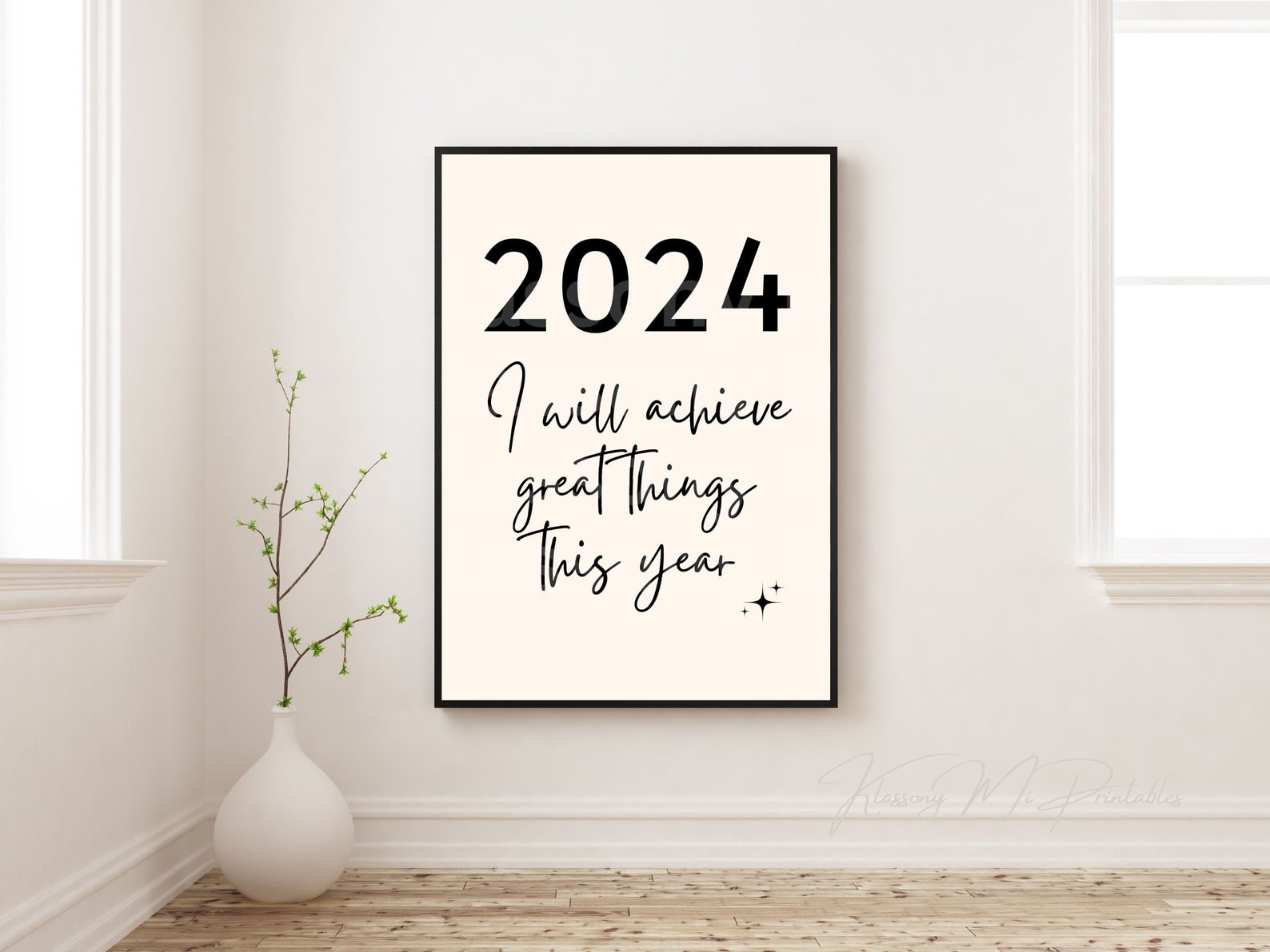 2024 I Will Achieve Great Things This Year Slogan Print, 2024 New Year ...