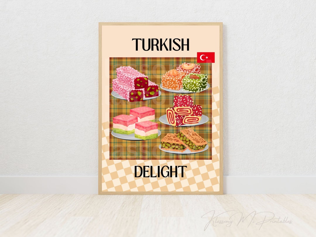 Turkish Delight Printable Wall Art, Turkish Culture Home Decor, Classic ...