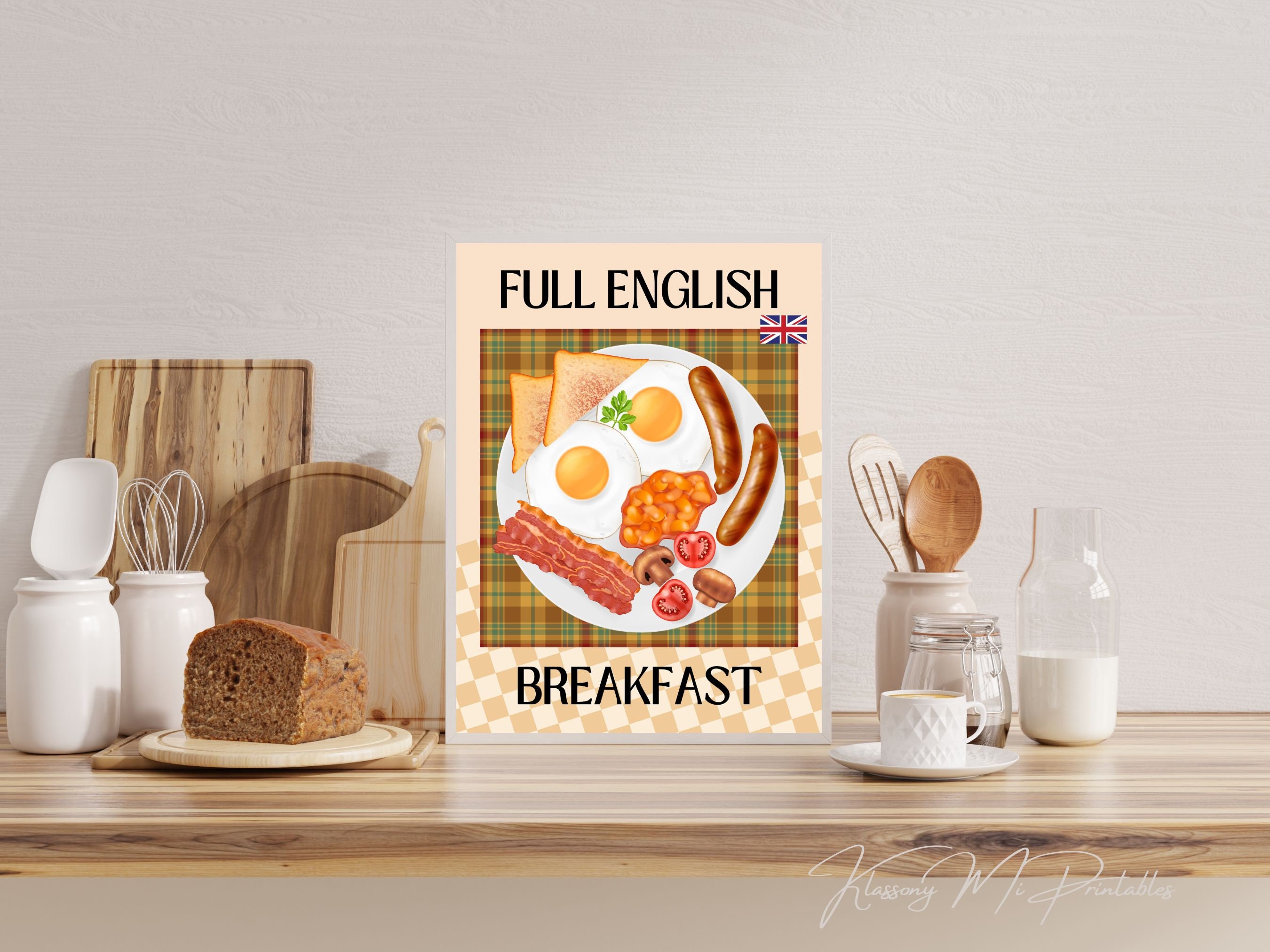 A Full English Breakfast Printable Wall Art to Fuel Your Mornings ...