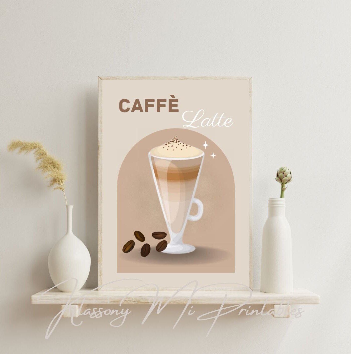 Coffee Selection Printable Wall Art, Coffee Menu Art Gallery Set of 6 ...