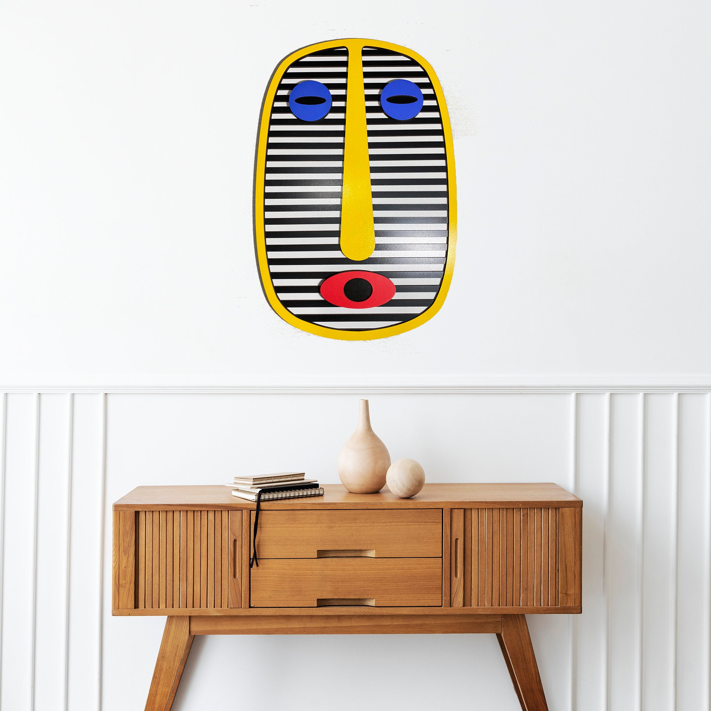 Modern African Mask, African Wall Decor,modern Wall Sculpture, 3D Wall ...