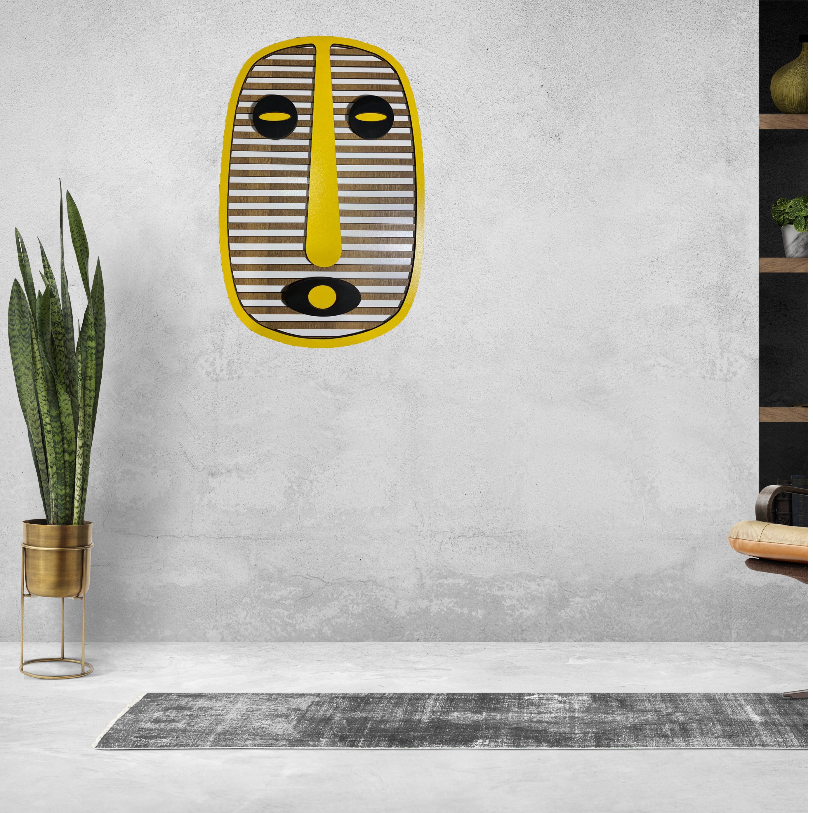 Modern African Mask, African Wall Decor,modern Wall Sculpture, 3D Wall ...