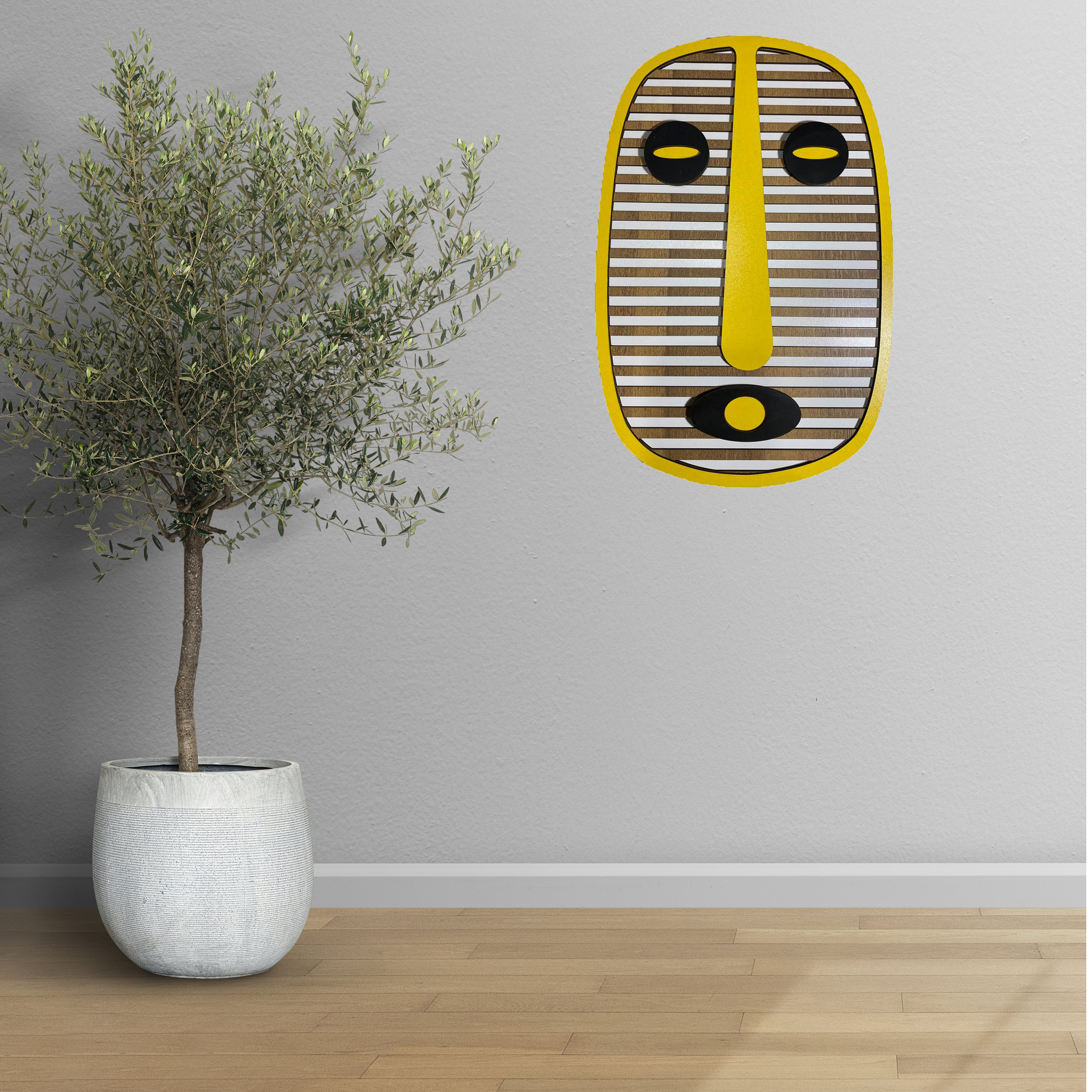 Modern African Mask, African Wall Decor,modern Wall Sculpture, 3D Wall ...