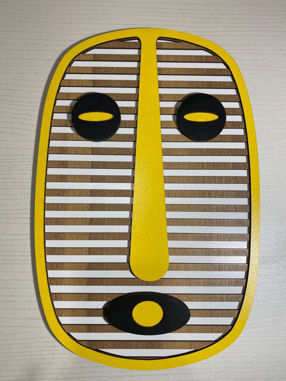 Modern African Mask, African Wall Decor,modern Wall Sculpture, 3D Wall ...