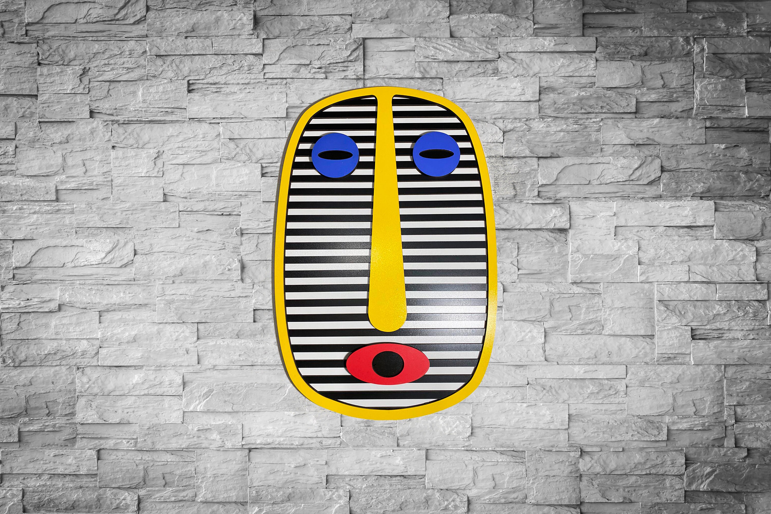 Modern African Mask, African Wall Decor,modern Wall Sculpture, 3D Wall ...