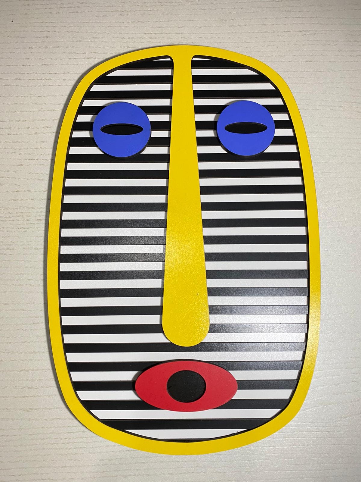 Modern African Mask, African Wall Decor,modern Wall Sculpture, 3D Wall ...