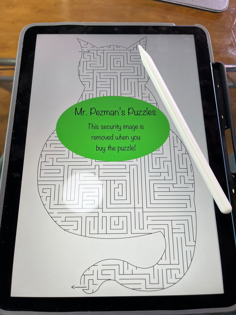 Printable PDF CAT Maze Puzzle Adult Level Difficulty Download + Free ...