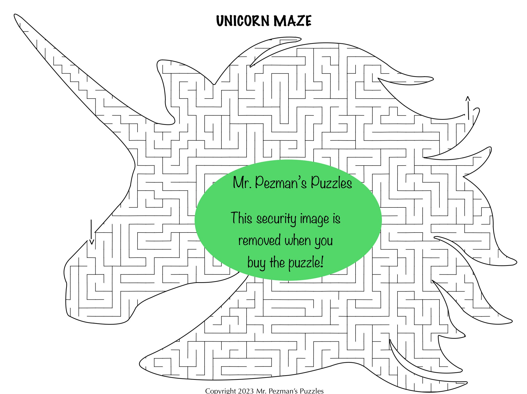 18 Printable Mazes - Unicorn T-rex Heart Rabbit Turtle Cat + More - PDF ...