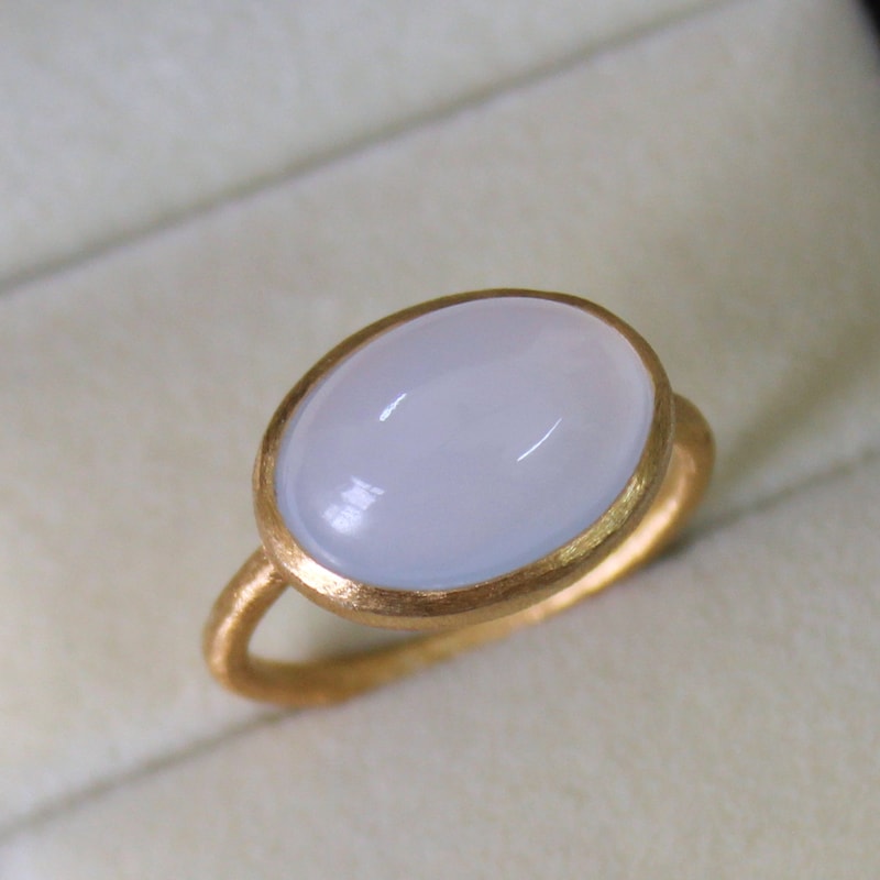 Chalcedony Ring - Etsy