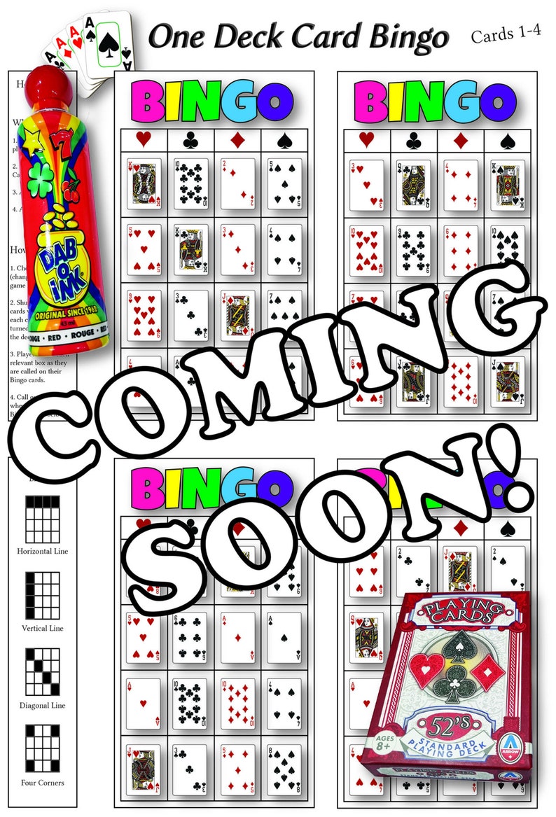 One Deck Card BINGO! Printable - Etsy