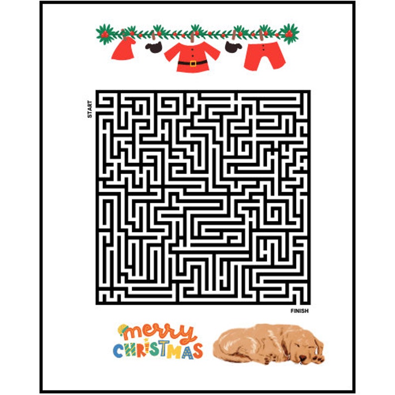 Christmas Activity Pack - 18 Pages - Etsy