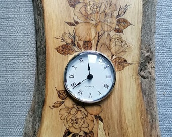 Wooden Flower Clock | Etsy