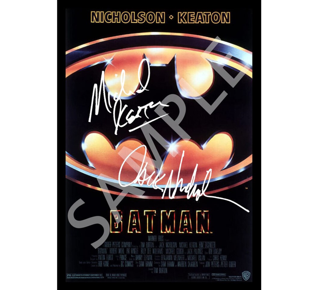 Batman Original Movie Poster With Cast Signatures A4 - Etsy