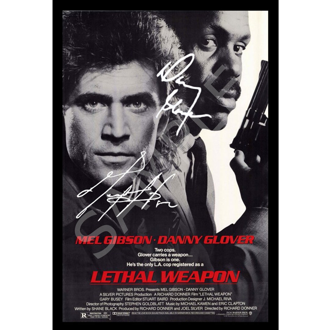 Lethal Weapon Original Movie Poster With Cast Signatures A4 - Etsy