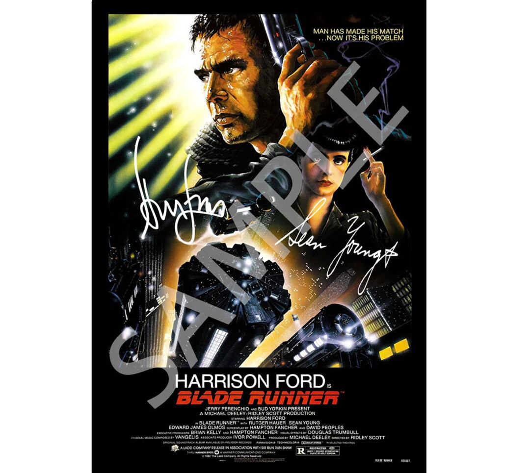Blade Runner Original Movie Poster With Cast Signatures A4 - Etsy